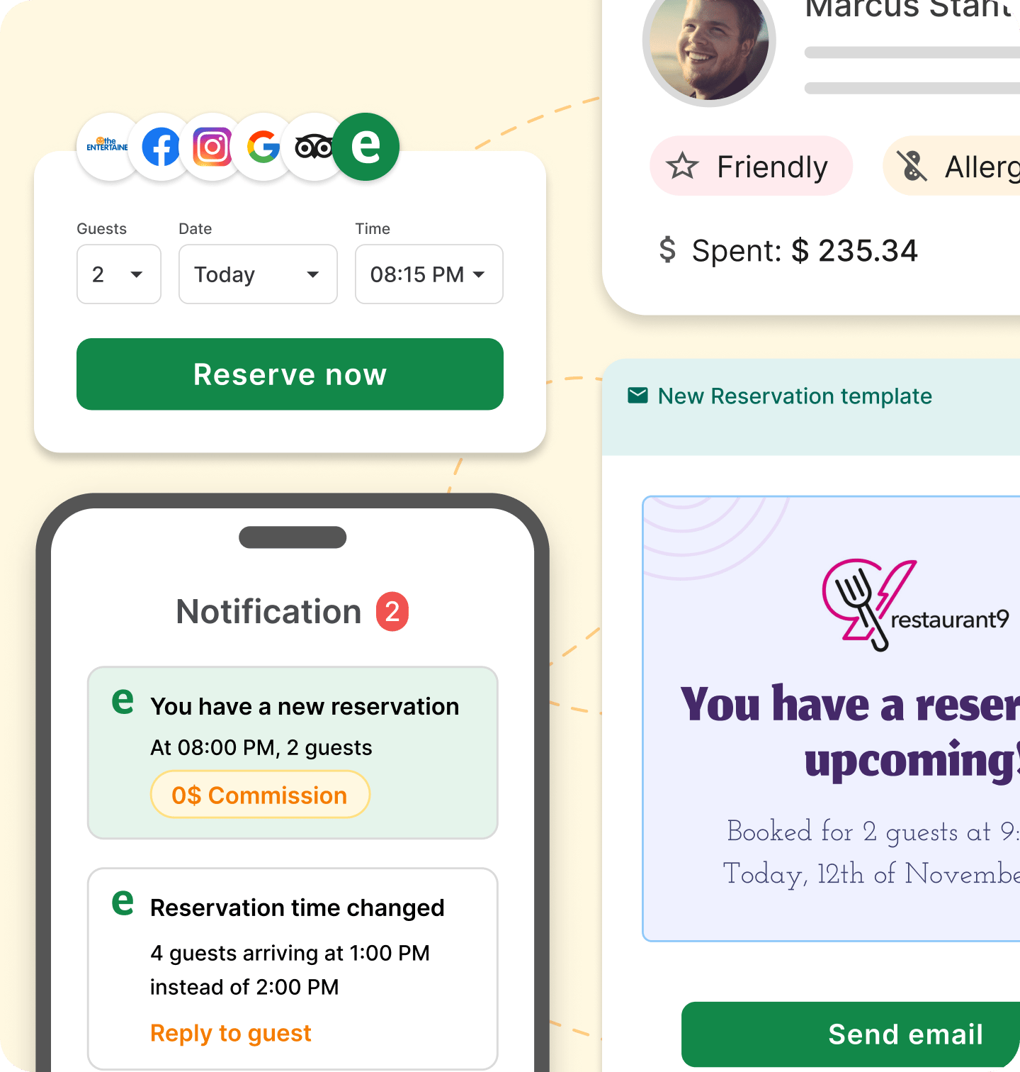Online Restaurant Reservation System | Eat App