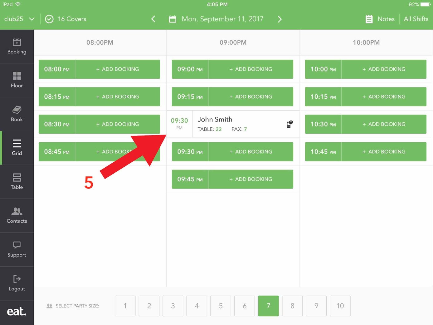 App Feature: Grid View. A Faster Way to Manage Reservation