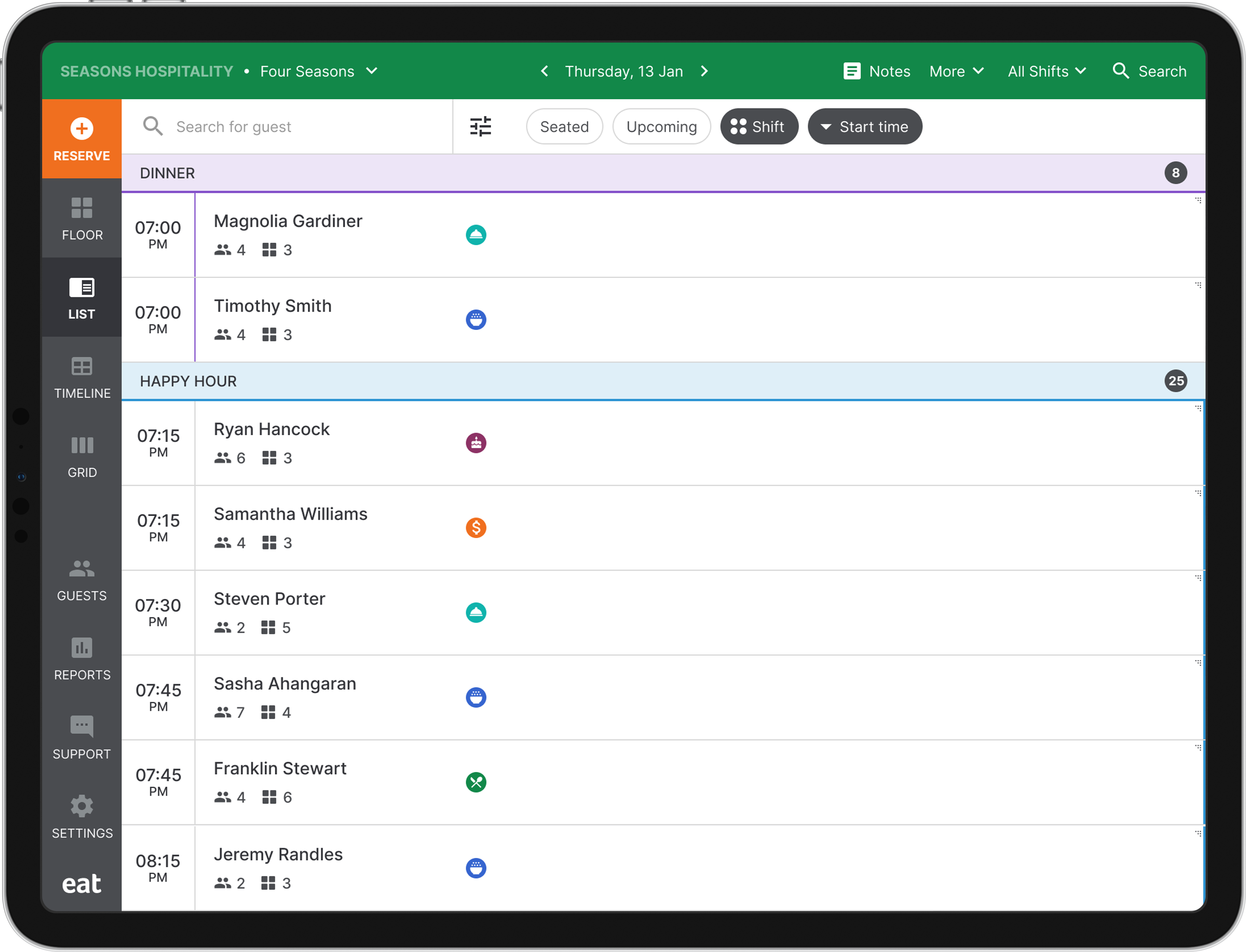 Restaurant Table Management Software | Eat App