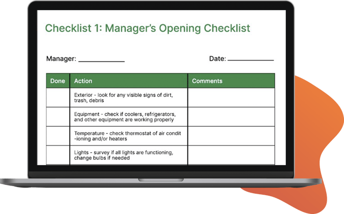 Free Restaurant Operations Manual Checklist Download