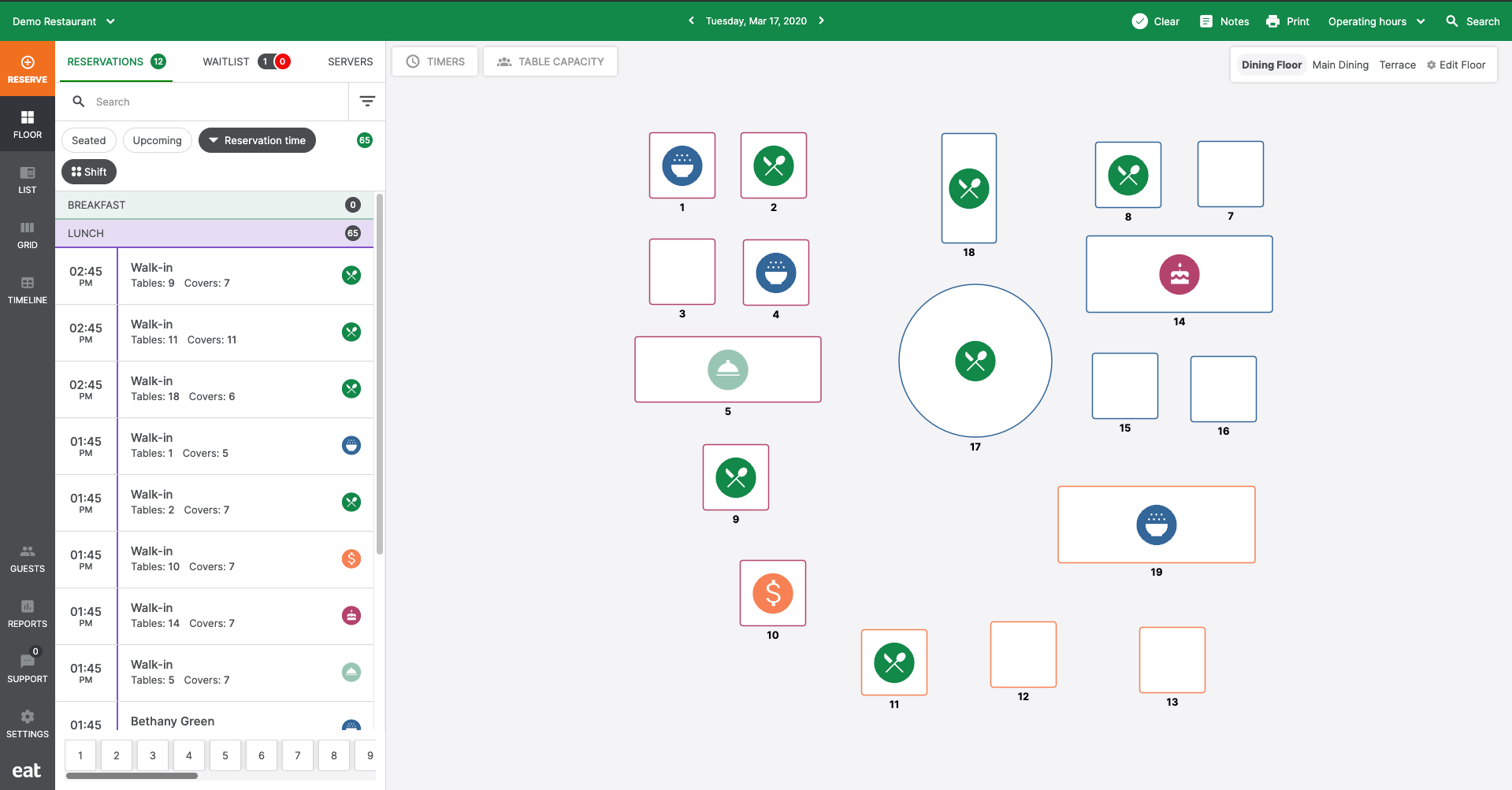 Creating Reservations