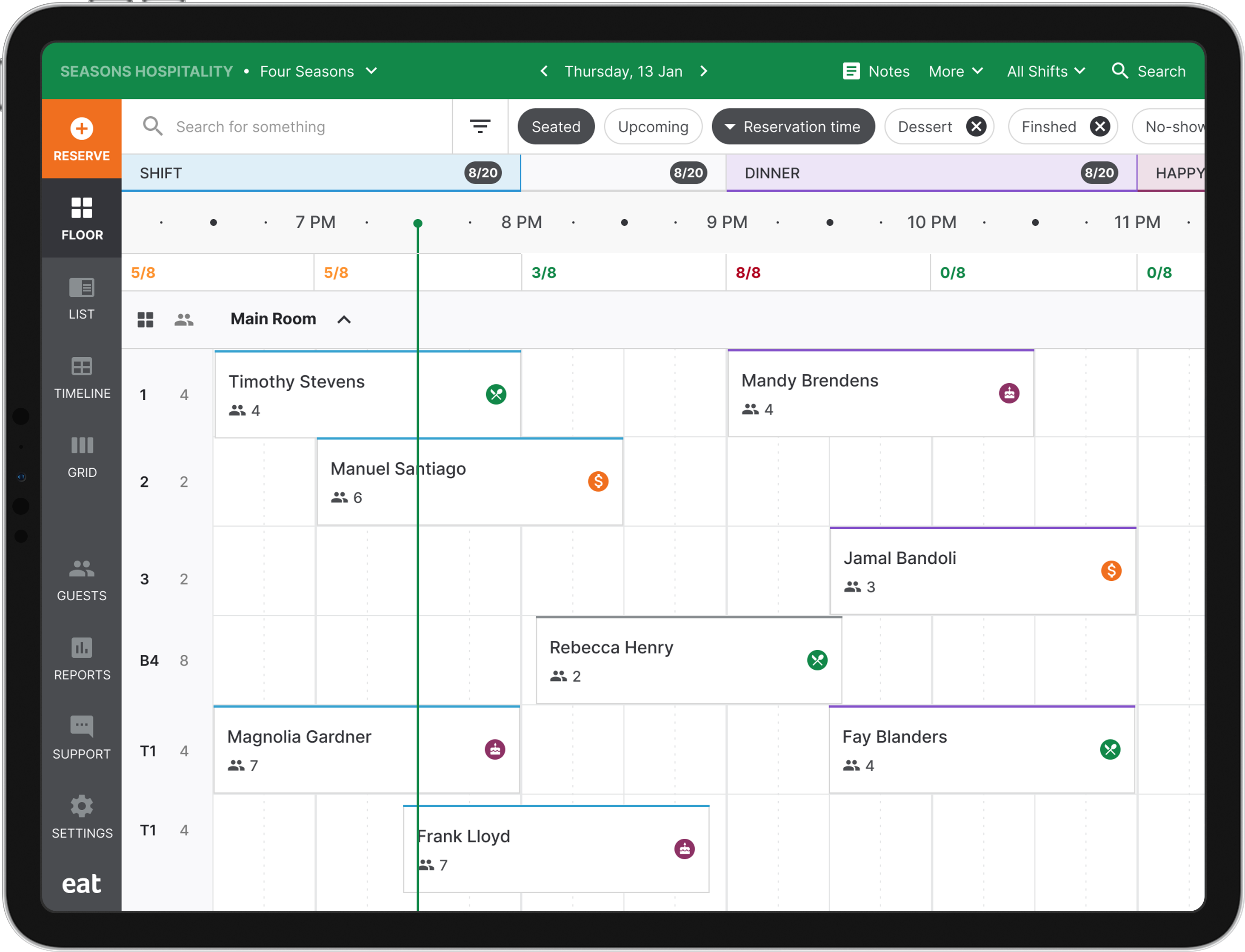 Restaurant Table Management Software | Eat App