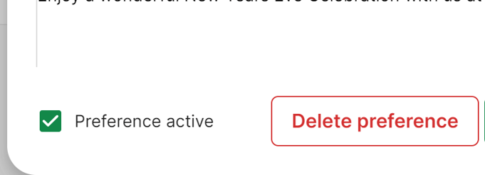 Creating Events and Reservation Preferences
